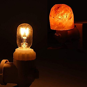 haraqi 6 Pack 15 Watt E12 Socket Salt Lamp Bulbs,Replacement Incandescent Bulbs for Himalayan Salt Rock Lamps and Plug in Night Lights