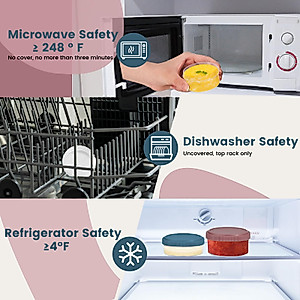 LELE LIFE 8Pcs Leakproof Salad Dressing Container to Go, 1.7oz and 2.5oz Condiment Containers with Screw Lids, Small Dipping Sauce Cups for Lunch Box, Dishwasher Safe