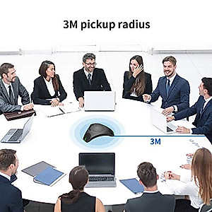 Video Conference Camera 3X Optical Zoom Full HD 1080p HD-SDI HDMI USB PTZ Conference Room Camera for Business Meetings and Conference Microphone Omnidirectional Spaeker