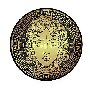 Tarity Round Non-Slip Area Rugs/Slip Floor Rug 36.2X 36.2 in Indoor Room Decorative Rugs Carpet for Living Room Bedroom