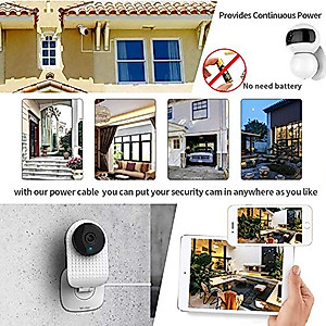 GLANICS 20ft Micro USB Cable, Micro USB Power Extension Cable, Charging and Data Sync Cable for Wyze Cam, Cloud Cam, Android Phone, Mobile Powe and Other Devices (White)