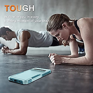 Janmitta for Google Pixel 7 Case with Screen Protector[2 Pack]+ Camera Lens Protector[2 Pack],Heavy Duty Shockproof Full Body Protective Phone Cover,2022 Mint Green