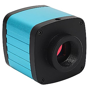 Microscope Camera, Portable 2MP Aluminum Alloy 4K Video Industrial Microscope Camera 1080P 100‑240VAC 130X for Home (US Plug)