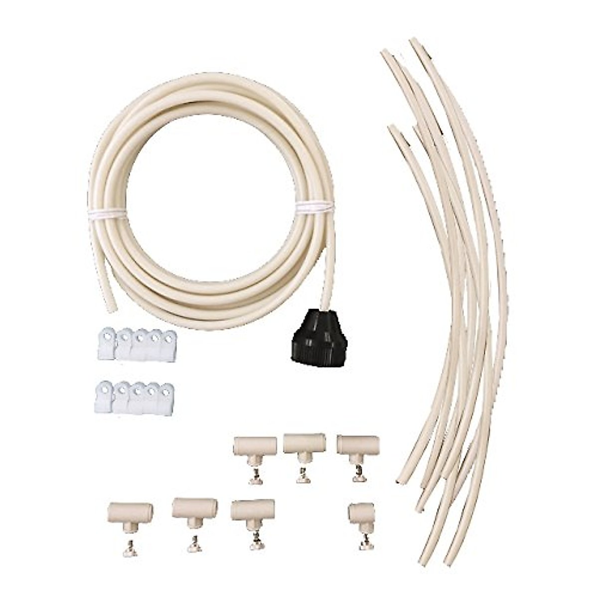 mistcooling Patio Misting Kit Assembly - Make Your own Misting System - Easy to Build and Install - 5 Minute Installation (36Ft 8 Nozzles)