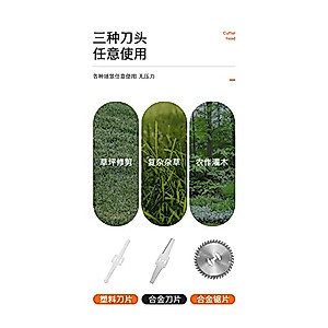 Sung Kim Folding Agricultural Multi-Functional Small Household of Lithium Battery Weeding Trimmer (21VD-Digital Display Type with one Battery)