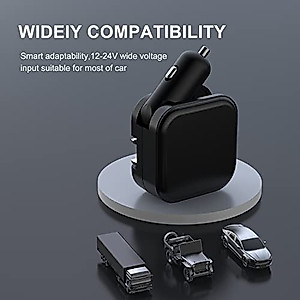 USB Wall Car Charger Combo, 2.1A 2 in 1 Dual Port USB Car Travel Charger Adapter Foldable Plug Compatible iPhone 13 12 11 Pro Max XS 8 7 6 Plus iPad Samsung Galaxy S21 S20 S10 S9 HTC LG Pixel Kindle