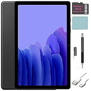 SAMSUNG Galaxy Tab A7 10.4’’ (2000x1200) Display Wi-Fi Only Tablet, Snapdragon 662, 3GB RAM, Bluetooth, Dolby Atmos Audio, Android 10 OS w/Mazepoly 128GB Memory Card Accessories (32GB, Gray)