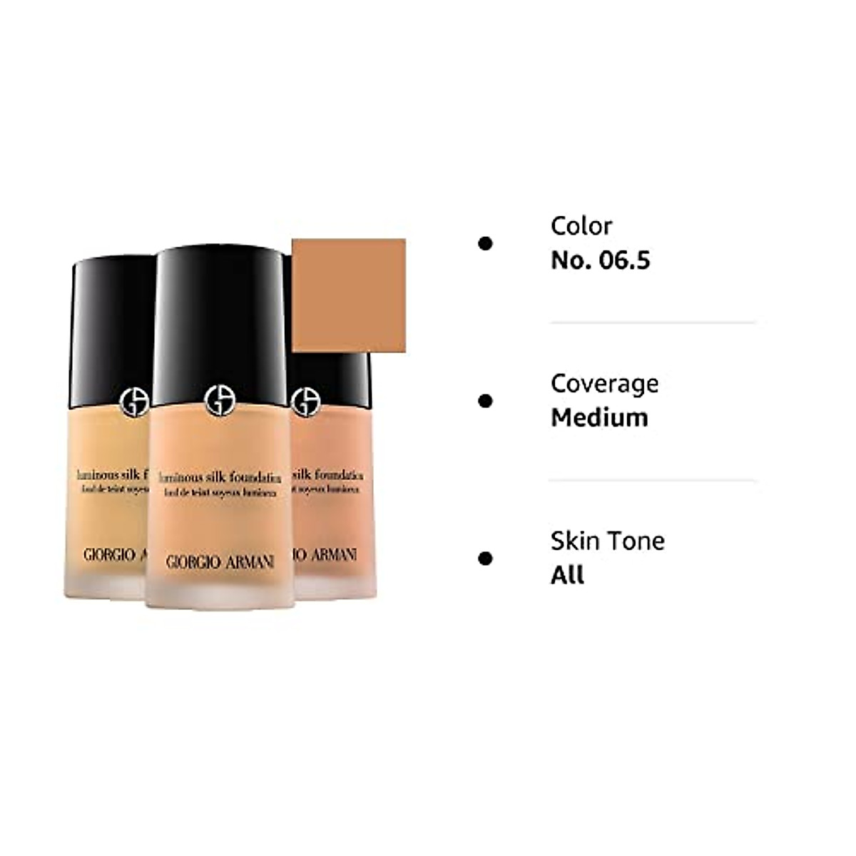 GIORGIO ARMANI Luminous Silk Foundation - # 6.5 (Tawny) 30ml/1oz