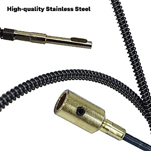CTISMICE Inner Flex Shaft Cable, 2pcs Internal Flexible Shaft Core Attachment with Spring for Hanging Grinder Power Carver Rotary Tool Replacement Accessories