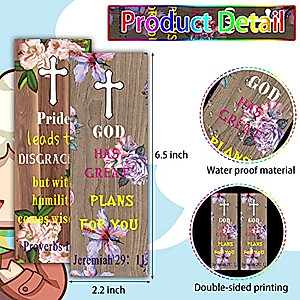80 Packs Bible Verse Bookmarks with Full Scripture Christian Bookmarks for Women,Men,Book Lovers,Kids,Religious Gift for Reading Reward,Church Supplies