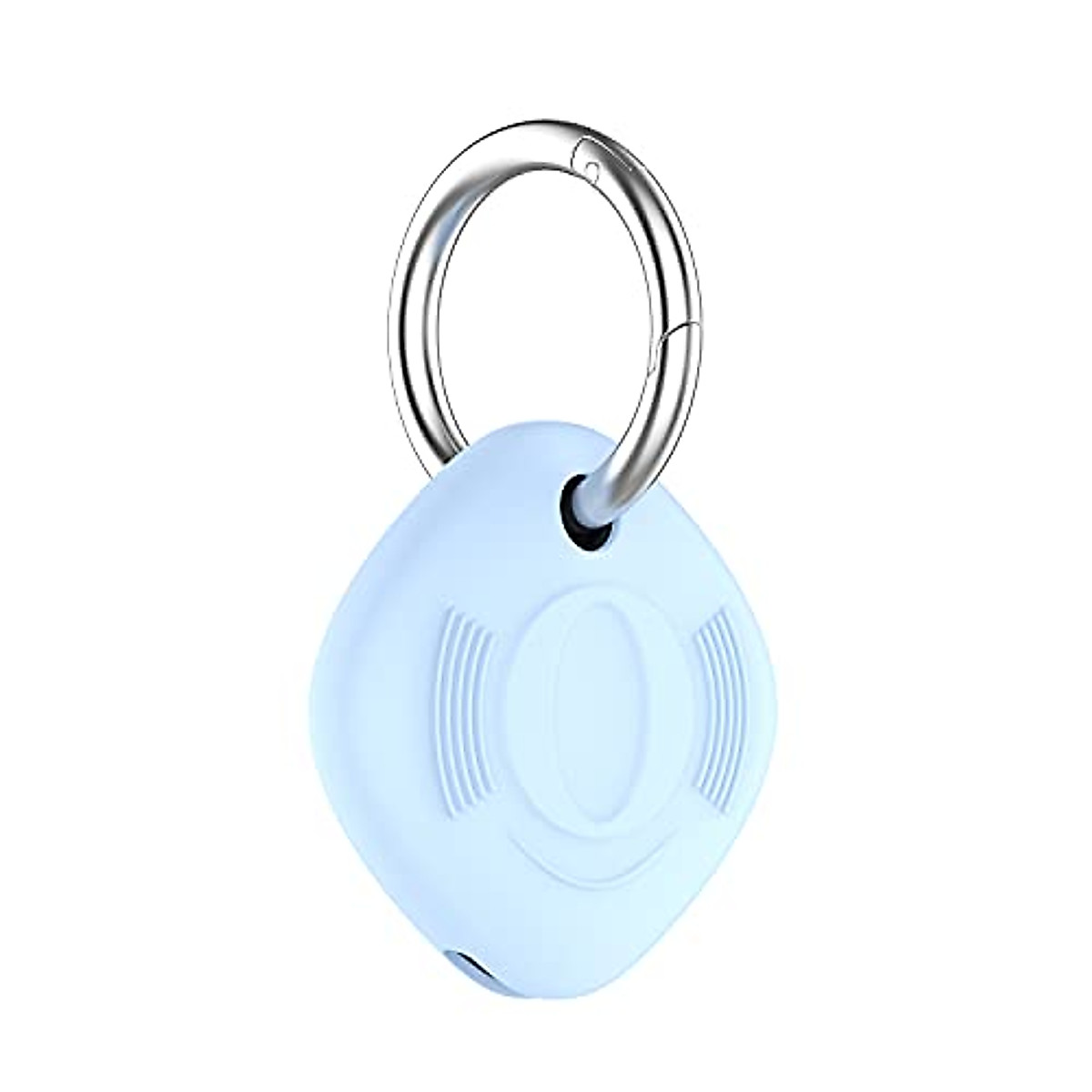 TenCloud 3-Pack Cases Compatible with Samsung Galaxy SmartTag Tracker Finder Portable Silicone Durable Key Ring Case for Galaxy SmartTag (Blue+Teal+Gray)