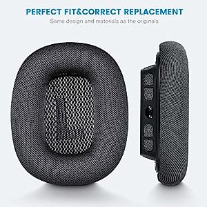 Ear Cushions for Airpods Max, Comfortable Headphones Accessories Replacement Earpads Ear Cups for Apple Airpods Max Headphones - Space Gray, Black