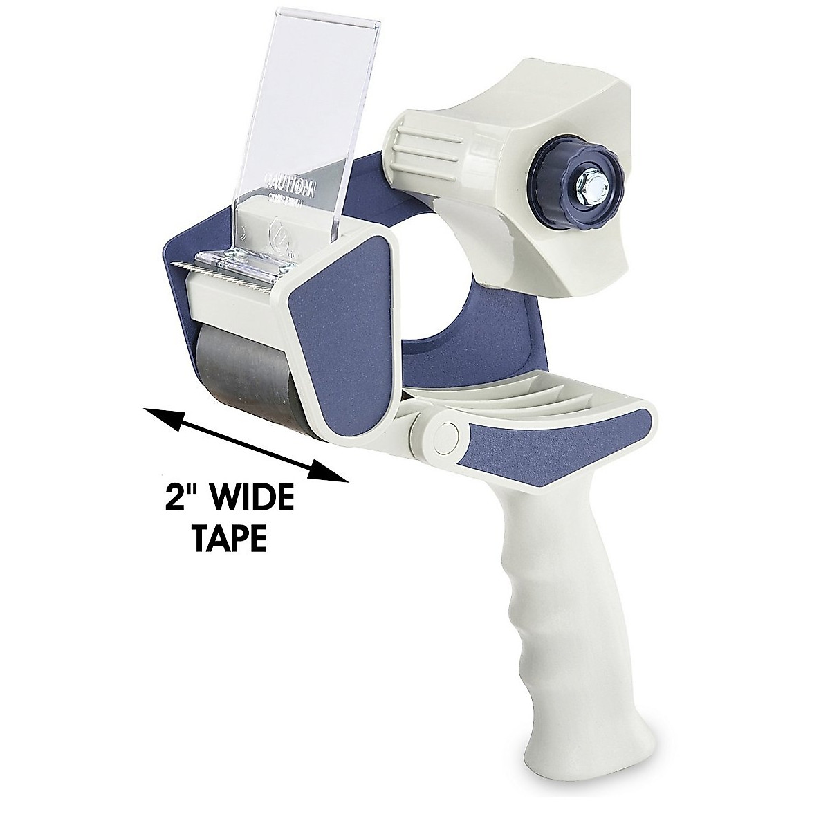 Uline Industrial Plus Shipping Packaging Tape with Top Gun Dispenser, with Two 2 Inches X 55 Yd