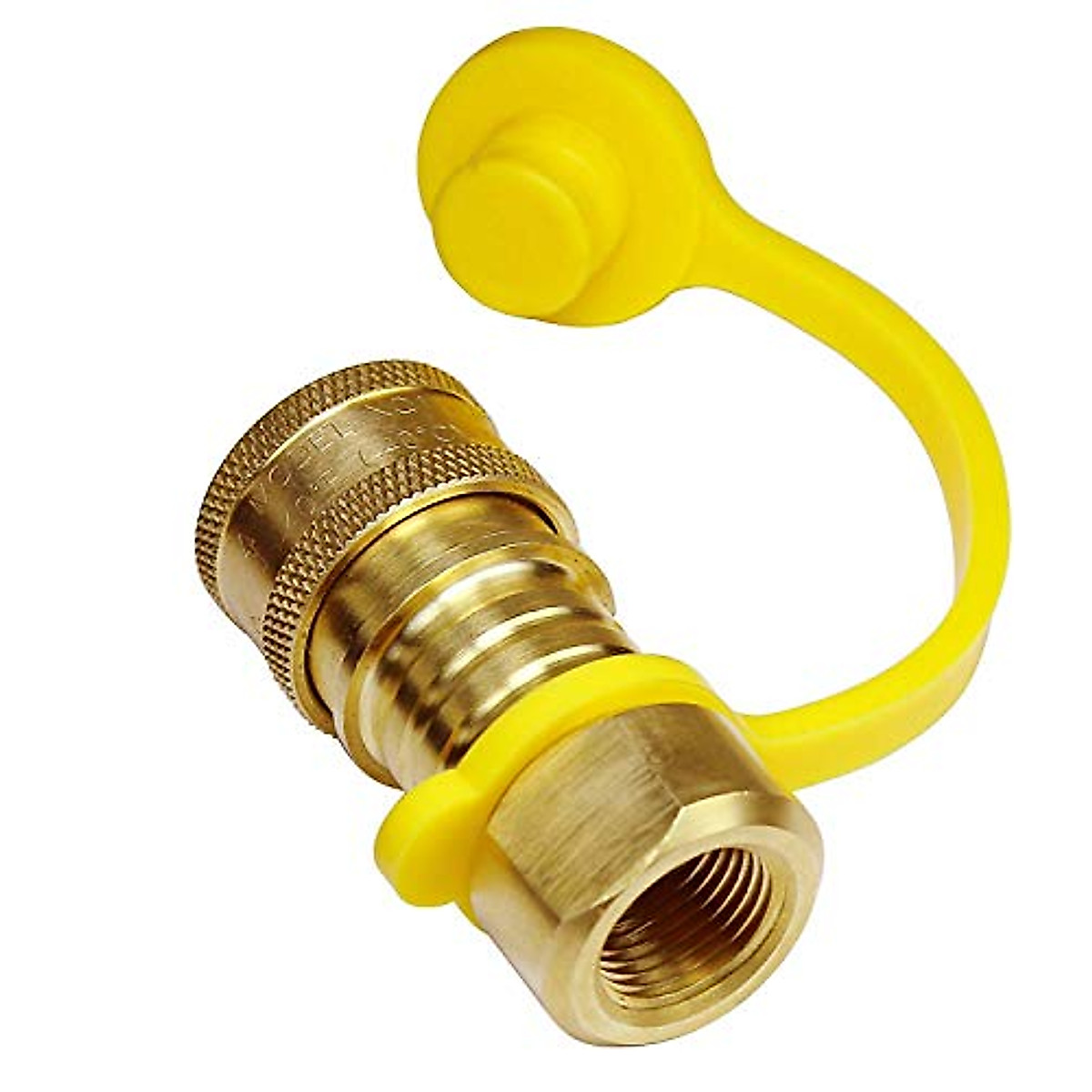 DOZYANT 3/8 Inch Natural Gas Quick Connect Fittings，LP Gas Propane Hose Quick Disconnect Kit, 100% Solid Brass