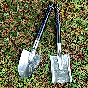 Happyyami 1pc Wide Garden Shovel Garden Utensil Tool Garden Spade Gardening Shovel Digging Spade Transplanting Shovel Lawn Shovel Flower Pot Indoor Plant Tools Utensils Wooden Bonsai