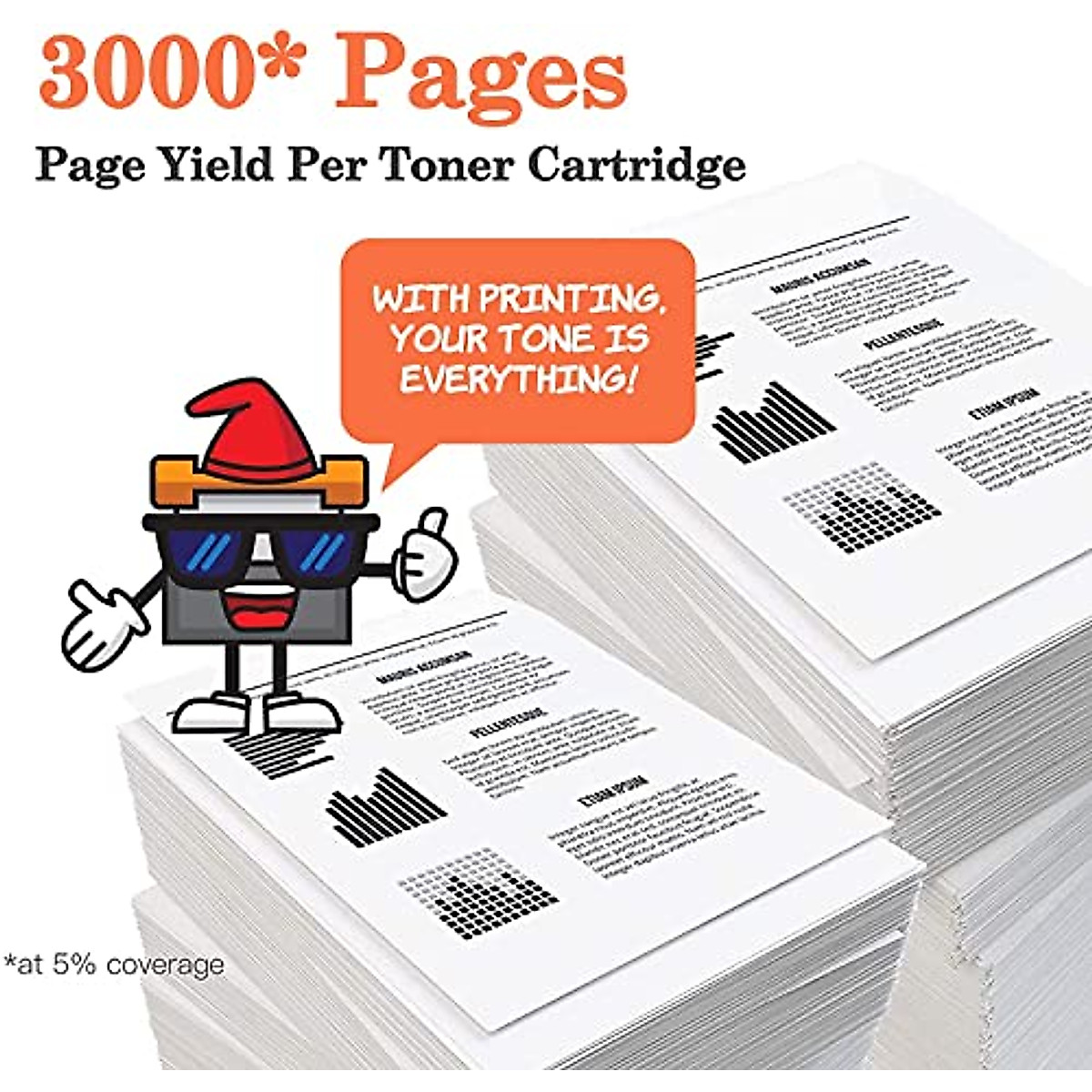 TONERNEEDS TN 660 Toner Cartridge - Black Ink Replacement Cartridges for TN660 & TN630 - High Yield Use - Compatible with Brother Printer HL-L2300D, HL-L2340DW, MFC-L2680W, MFC-L2740DW - (Pack of 2)