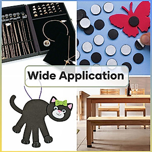 HTVRONT Black Felt Fabric - 10Pcs Self Adhesive Felt Sheets with Adhesive Backing, Soft Black Velvet Felt Drawer Liner for Art & Crafts, Jewelry Box Felt Liner(8.3" x 11.8")