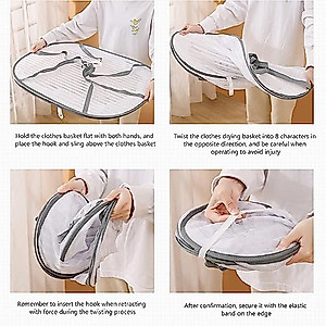 Akloker 4 Layer Mesh Drying Net with Zips Bra Drying Clothes Net Removable Folding Anti-Fly Windproof Hook Fine-Grained Grid for Flowers Buds Plants Organizer Drying for Fish/Vegetables/Fruit/Herbs