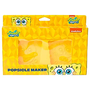 Silver Buffalo Nickelodeon's Spongebob Squarepants 2pc Popsicle Maker Set, Regular, yellow