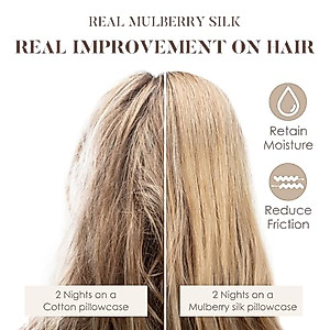 LULUSILK Pink Silk Pillowcase for Hair and Skin, Mulberry Silk Pillow Case with Zipper Closure, Standard Size, Pack of 1