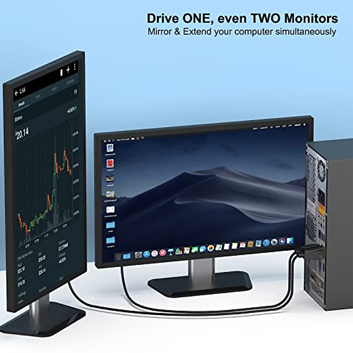 DisplayPort to VGA Adapter, Benfei DP DisplayPort to VGA 6 Feet Cable Male to Male Gold-Plated Cord Compatible for Lenovo, Dell, HP, ASUS and Other Brand