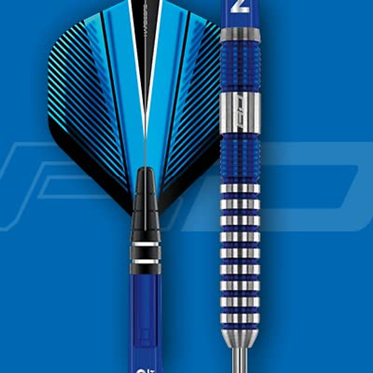 RED DRAGON Polaris: 22 gram Tungsten Professional Darts Set with Flights and Nitrotech Shafts (Stems)