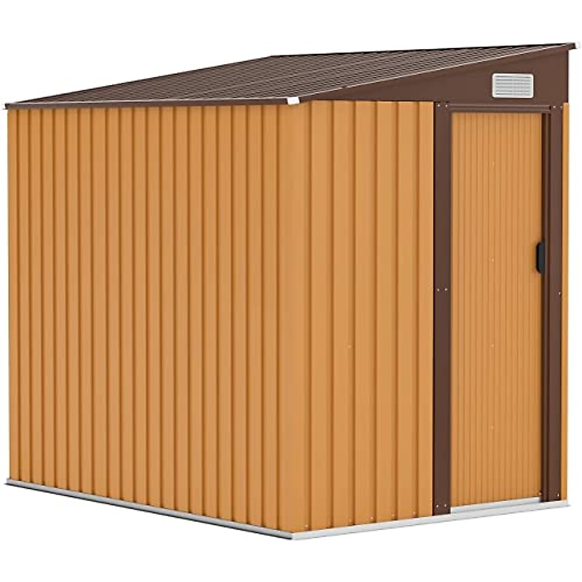 Outdoor Storage Shed 4.5x6.3 ft - Steel, Weatherproof and Easy to Access