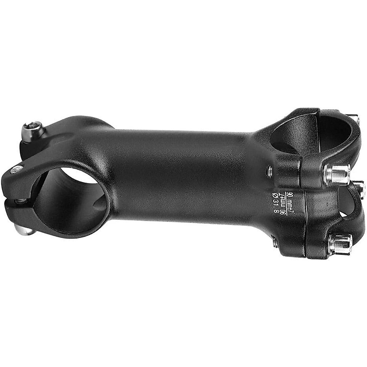 ZECHAO Adjustable Bike Stem,Bike Alunimium Alloy Handlebar Stem 31.8mm for Most Bike, Road Bike, Mountain, BMX, Cycling Bike Stem (Color : Black, Size : 31.8 * 60mm)