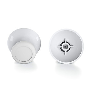 eXtremeRate White Replacement 3D Joystick Thumbsticks, Analog Thumb Sticks with Cross Screwdriver for Nintendo Switch Pro Controller