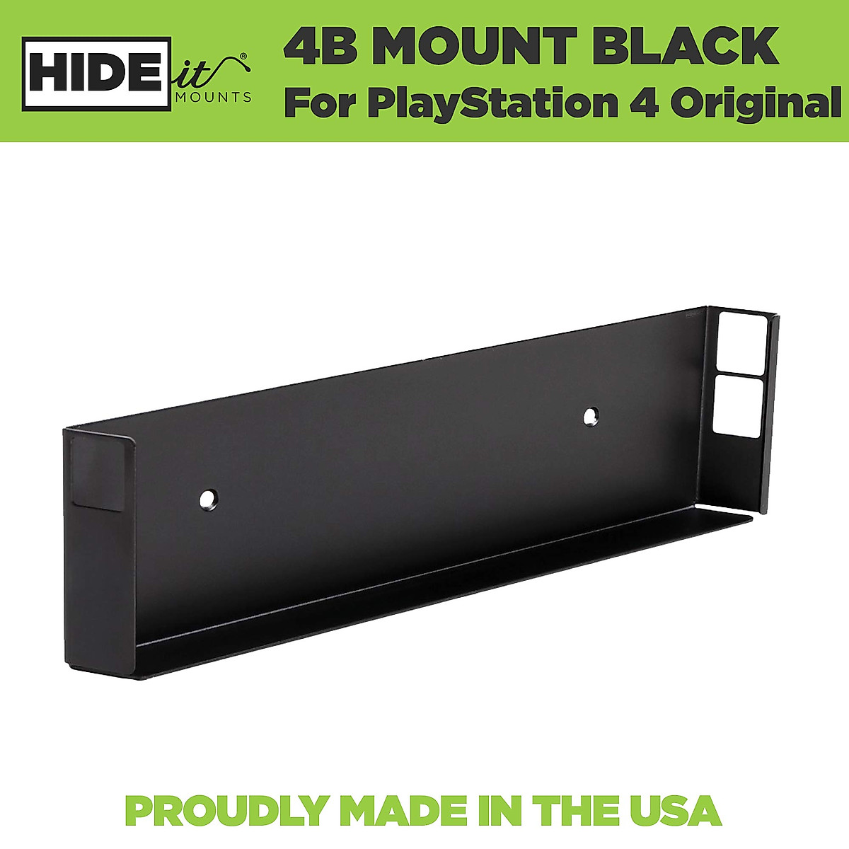 HIDEit Mounts 4 Pro Bundle, Wall Mounts for PS4 Original and Controller, Steel Wall Mounts for Original PlayStation 4 and One Rubber Dipped Controller Mount