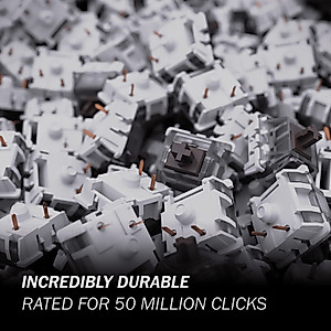 Gateron KS-9 RGB Mechanical MX Type Key Switch - Clear top (65 Pcs, Brown)