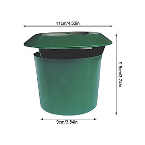 Slug & Snail Plastic Box, Snails C*tcher, Beer Slug Snail T-aps, Reusable Plastic Snail Box, Slug House Garden Farm Protector (5pcs)