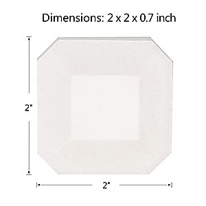 GasSaf Gas Grill Ceramic Briquettes Replacement for Lynx L27, 2BR27FR, L30, Lynx, CS30 and Others, Set of 50 pcs, 2 x 2 x 0.7 inch