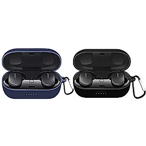 Compatible with Bose QuietComfort Earbuds Case, Youkei Silicone Case Cover Easy Carrying Protective Case Cover Compatible with Bose QuietComfort Noise Cancelling Earbuds (Black)