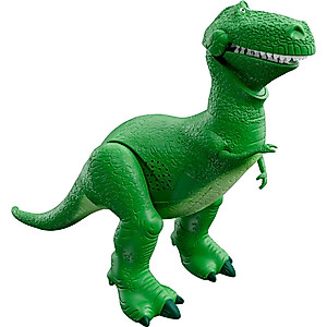 Mattel Disney Pixar Toy Story Toys, Moving & Talking Rex Dinosaur Figure, Roarin’ Laughs, 10.8 Inches Tall with 40 Phrases and Mouth & Arm Motion, Kids Gift