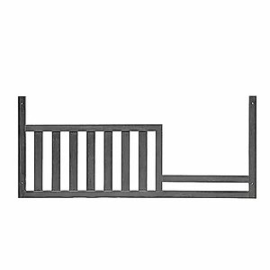 CC KITS Toddler Bed Safety Guard Rail Compatible with Oxford Baby, Soho Baby, Ozlo Baby & Avalon Baby Cribs (Arctic Gray, Option 1)