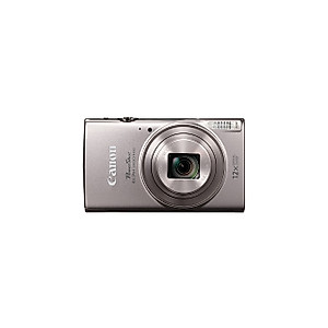 Canon PowerShot ELPH 360 Digital Camera w/ 12x Optical Zoom and Image Stabilization - Wi-Fi & NFC Enabled (Silver) (Renewed)
