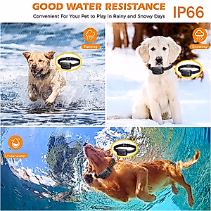 HEXIEDEN 2 in 1 Wireless Dog Electric Fence,Pet Boundary Containment System,with Rechargeable Waterproof Receiver,Adjustable Dog Training Collar Electric Dog Boundary Container,for3dogs
