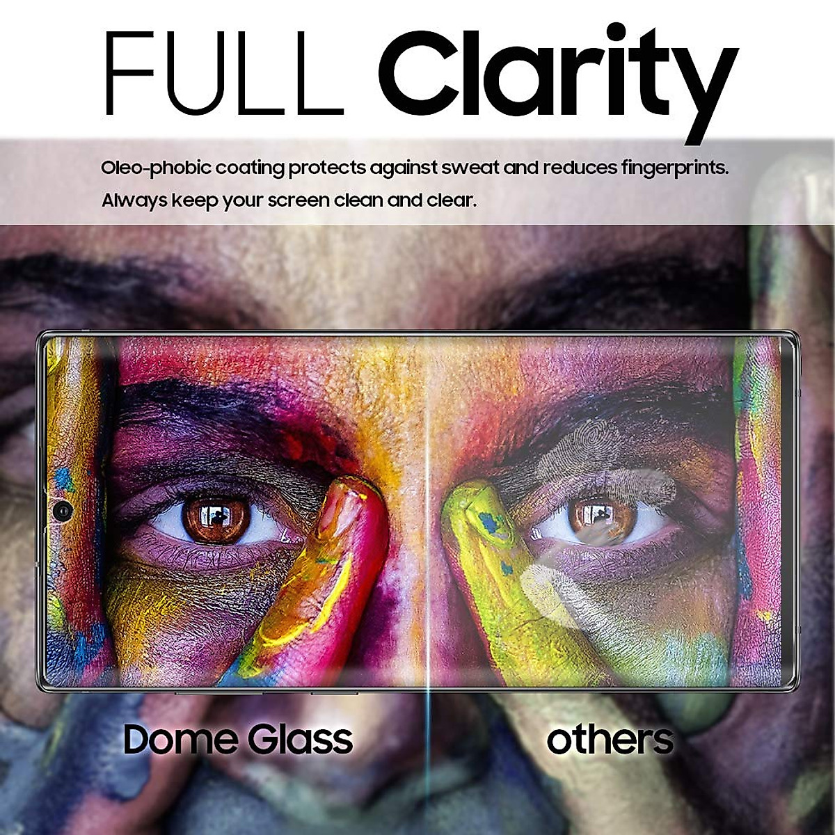 DOME GLASS Galaxy Note 20 Ultra Screen Protector Full 3D Curved Edge Tempered Glass Shield [Liquid Dispersion Tech] Easy Install Kit for Samsung Galaxy Note 20 Ultra by Whitestone - Two Pack