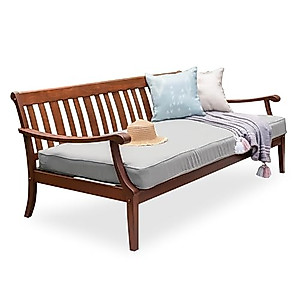 Cambridge Casual Solid Wood Como Daybed, Natural Brown/Oyster