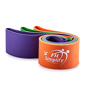 Fit Simplify Pro Series Resistance Loop Exercise Bands, Set of 3