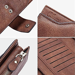 CLUCI Women Backpack Purse Fashion Bundles with Leather Wallets Large Clutch Ladies Long