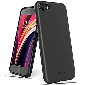 UNBREAKcable Case for iPhone SE 2020/SE 2022 / iPhone 8 /iPhone 7, Shock-Absorption, Anti-Scratch, Soft Frosted TPU Ultra Thin Cover Protective Case for iPhone 8/7/ SE 2/SE3 4.7 Inch - Matte Black