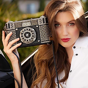 Mary Frances Picture That Beaded Crossbody Handbag, Black