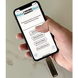Photo Backup Stick Omega Universal Picture and Video Backup for Any Device - iPhone, Android, Computer, Tablets (128GB)