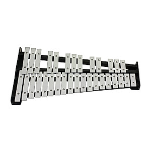 Pearl 32 Note Glockenspiel Bell Kit Student Educational Percussion Kit with Tunable Practice Pad, Rolling Carrying Case, Sticks and Mallets (PK910C)