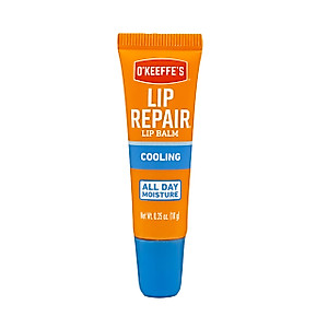 O'Keeffe's Cooling Relief Lip Repair Lip Balm for Dry, Cracked Lips, .35 Ounce Tube, (Pack of 1)