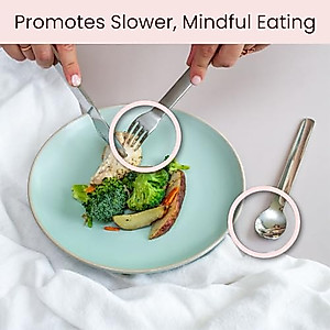 Uba Portion Control Flatware & Bariatric Diet Utensils Set with Silicone Case (1)