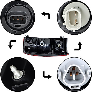 Passenger Right Side Rear Tail Light Brake Lamp Assembly Replacement for 2016 2017 Toyota Tacoma SR SR5 81550-04170