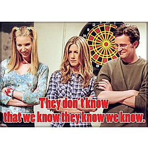 Ata-Boy Friends 'Know We Know' 2.5" x 3.5" Magnet for Refrigerators and Lockers